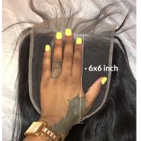 China 100 Unprocessed Virgin Brazilian Hair 6x6 Lace Closure with Bundles 10A Grade 8-40 Inch for sale