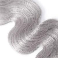 China Bouncy 1B Grey Ombre 100% Real Human Hair Extensions 8-30 Inch for Women for sale