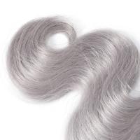 China Bouncy 1B Grey Ombre 100% Real Human Hair Extensions 8-30 Inch for Women for sale