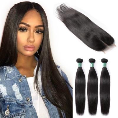 China Yetta Silky Straight 8A Unprocessed Virgin Hair 8-40 Inch with Baby Hair Natural Color for sale