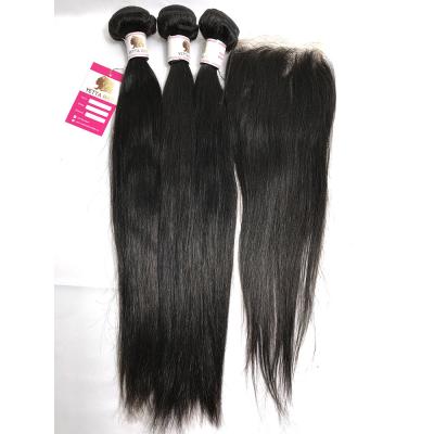 China 100% Brazilian Virgin Human Hair Bundles 8-30 Inch Natural Black No Lice for sale