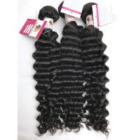 China 100% Brazilian Virgin Remy Hair Deep Wave 3 Bundles 13x4 Lace Frontal 8-30 Inch for sale