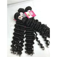 China 100% Brazilian Virgin Remy Hair Deep Wave 3 Bundles 13x4 Lace Frontal 8-30 Inch for sale