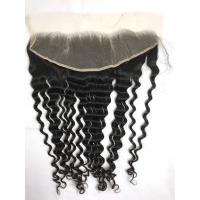 China 100% Brazilian Virgin Remy Hair Deep Wave 3 Bundles 13x4 Lace Frontal 8-30 Inch for sale