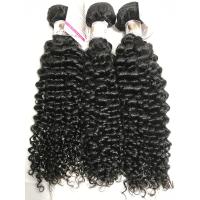 China Black Curly Hair Weave Bundle Unprocessed Virgin Peruvian Human Hair Extensions for sale