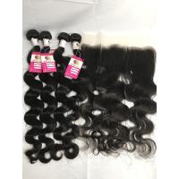 China Full Thick Body Wave Virgin Brazilian Hair 4 Bundles with Frontal 8-30 Inch for sale
