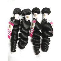 China 12 Inch 100% Brazilian Virgin Hair Unprocessed Cuticle Aligned Raw Loose Wave Weft for sale