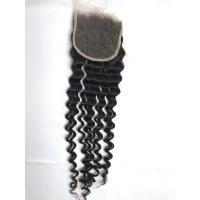 China 100% Brazilian Virgin Deep Wave Hair Bundles 4x4 Lace Closure 8-30 Inch Wholesale for sale