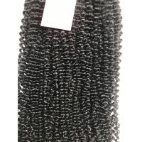 China 100g Curly Human Hair Weave 100% Virgin Remy Unprocessed Natural Kinky Curly 8-30 Inches for sale