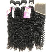 China 100g Curly Human Hair Weave 100% Virgin Remy Unprocessed Natural Kinky Curly 8-30 Inches for sale