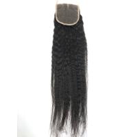 China 100% Brazilian Virgin Hair Kinky Straight 13x4 Lace Frontal with Bundles 8-30 Inch for sale
