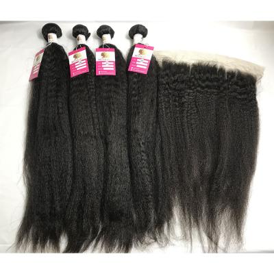 China Full Thick 26 Inch Kinky SGS 100% Brazilian Virgin Hair Weft 3 Bundles for sale
