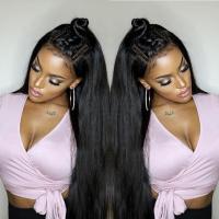 China 100% Virgin Human Hair Straight 13x4 Lace Frontal 250% Density 8-30 Inches for sale