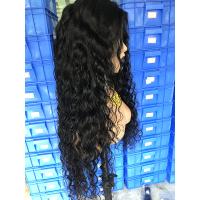 China 10A Grade Human Hair Lace Front Wig Ocean Wave 490g 8-40 Inch No Shedding for sale