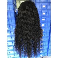 China 10A Grade Human Hair Lace Front Wig Ocean Wave 490g 8-40 Inch No Shedding for sale