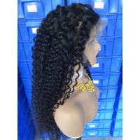 China Tangle Free Deep Wave 300% Pre - Plucked Lace Front Wig for sale
