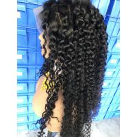 China Tangle Free Deep Wave 300% Pre - Plucked Lace Front Wig for sale