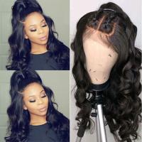 China Swiss Lace 1b 490g Peruvian Human Hair Lace Front Wig 12-30inch for sale