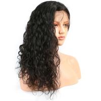 China Light Brown 30 Inch 250 Density Lace Front Human Hair Wig Deep Wave for sale