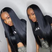 China 30 Inch 250g Straight Full Lace Human Hair Wig HD Lace No Tangling for sale