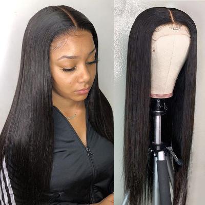 China 30 Inch 250g Straight Full Lace Human Hair Wig HD Lace No Tangling for sale