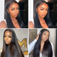 China 30 Inch 250g Straight Full Lace Human Hair Wig HD Lace No Tangling for sale
