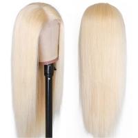 China 8 Inch Raw Virgin Human Hair Lace Front Wig 613 Blonde for Black Women HD Lace for sale