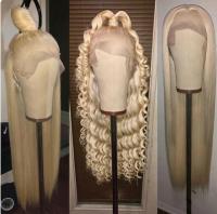 China 8 Inch Raw Virgin Human Hair Lace Front Wig 613 Blonde for Black Women HD Lace for sale