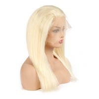 China 613 Blonde HD Full Lace Human Hair Wig 22 Inch Straight Virgin Hair No Shedding for sale