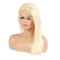 China 613 Blonde HD Full Lace Human Hair Wig 22 Inch Straight Virgin Hair No Shedding for sale