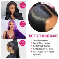China 250% Density 13x6 HD Lace Frontal Wig Bone Straight 100% Virgin Human Hair for Black Women 8-30 Inch for sale