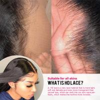 China 250% Density 13x6 HD Lace Frontal Wig Bone Straight 100% Virgin Human Hair for Black Women 8-30 Inch for sale