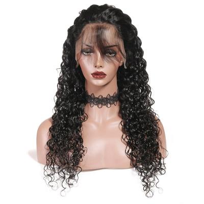 China Wavy Lace Front Wig 100% Human Hair 8-30 Inch Natural Color Virgin Hair No Shedding for sale