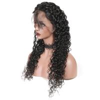 China Wavy Lace Front Wig 100% Human Hair 8-30 Inch Natural Color Virgin Hair No Shedding for sale