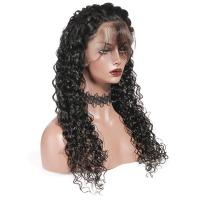 China Wavy Lace Front Wig 100% Human Hair 8-30 Inch Natural Color Virgin Hair No Shedding for sale