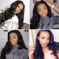 China 100% Human Hair Full Lace Front Wig with Natural Part 8-30 Inch Virgin Hair for sale