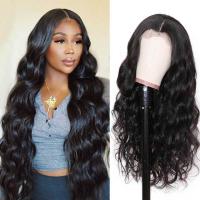 China 250g Body Wave Glueless Full Lace Human Hair Wig 8-30inch Natural Color for sale