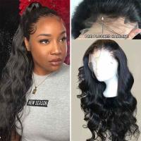 China 250g Body Wave Glueless Full Lace Human Hair Wig 8-30inch Natural Color for sale