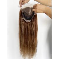 China 30 Inch Human Hair Blend Lace Front Wig Straight Tight Neat Double Weft No Shedding for sale