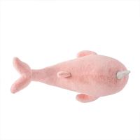 China MorisMos 24 Inch Soft Pink Plush Narwhal Whale Stuffed Toy - 60cm Ultra-Soft Cotton Hugging Pillow for Kids for sale