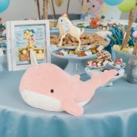 China MorisMos 24 Inch Soft Pink Plush Narwhal Whale Stuffed Toy - 60cm Ultra-Soft Cotton Hugging Pillow for Kids for sale
