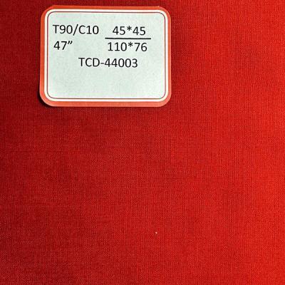 China 90/10 TC Fabric The Perfect Combination Of Polyester And Cotton 45S 110 76 for sale