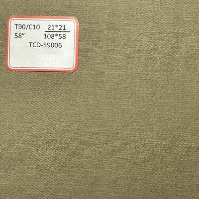 China 21*21 108*58 150cm TC Twill Fabric 90/10 For Canvas Bag Shopping Bag for sale