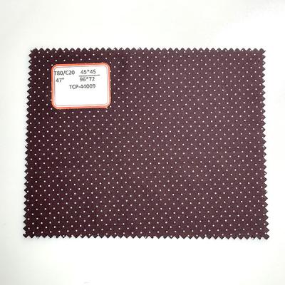 China 80/20 Polyester Cotton Printed Fabric 45X45 96X72 1/1 44'' Light Breathable for sale
