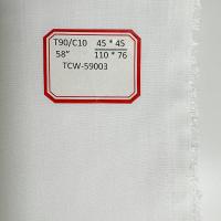 China White Lining Cloth 45X45 90 Percent Polyester 10 Percent Cotton 110*76 150cm for sale