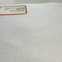 China Bleached Cloth Polyester Cotton Poplin 110*76 Plain Bleached Cloth Polyester Cotton Fabric Lining for sale