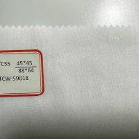China Polyester / Cotton Blend TC13372 TC Fabric Poplin Weave Customized Printing Style for sale