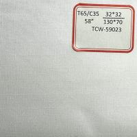 China 130X70 TC Fine Twill Fabric Semi Bleached Fabric 32*32 Yarn Count for sale
