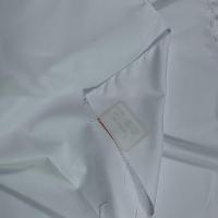 China 110*80 100 Percent Polyester Robes Bleached Fabric 48*150D Clothing Fabric for sale