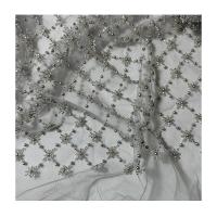 China Handmade Beads Lace Fabric Sequins Beaded Embroidery African Lace Fabric With Pearls For Wedding Dress Lace for sale